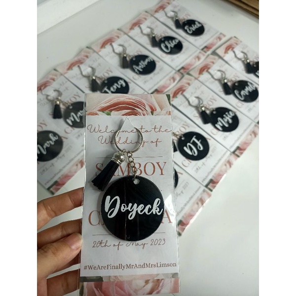 Personalized keychain Custom Name with Free Packaging | Shopee Philippines