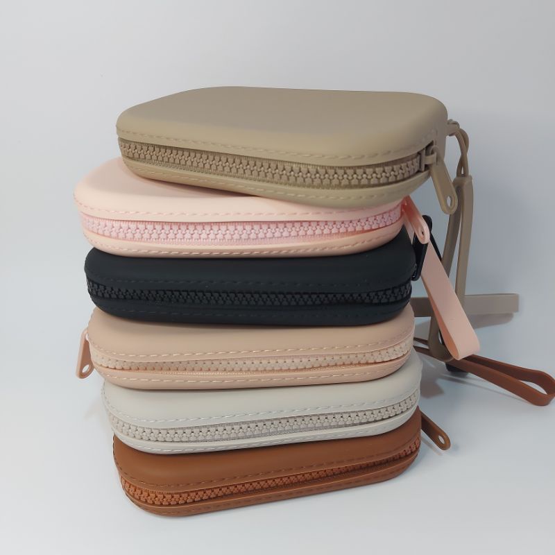 Silicone OVAL Coin Purse with Zipper | Shopee Philippines