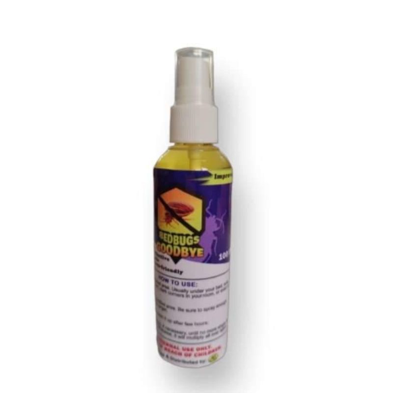 (100 mL) BedBugs Goodbye Bed Bugs Dust Mites Ants Fleas Killer Spray ...