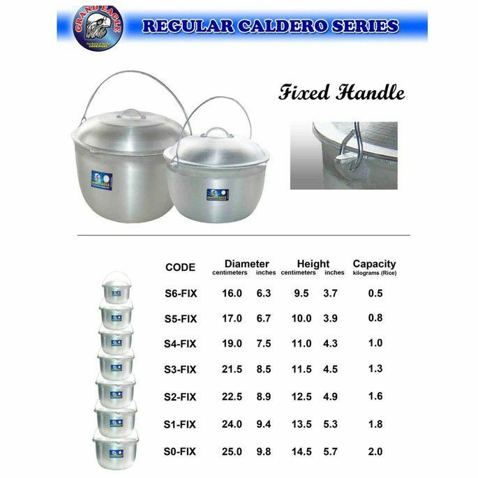 Aluminum Caldero | Cooking Pot | Fixed Handle (Kaldero) | Shopee ...