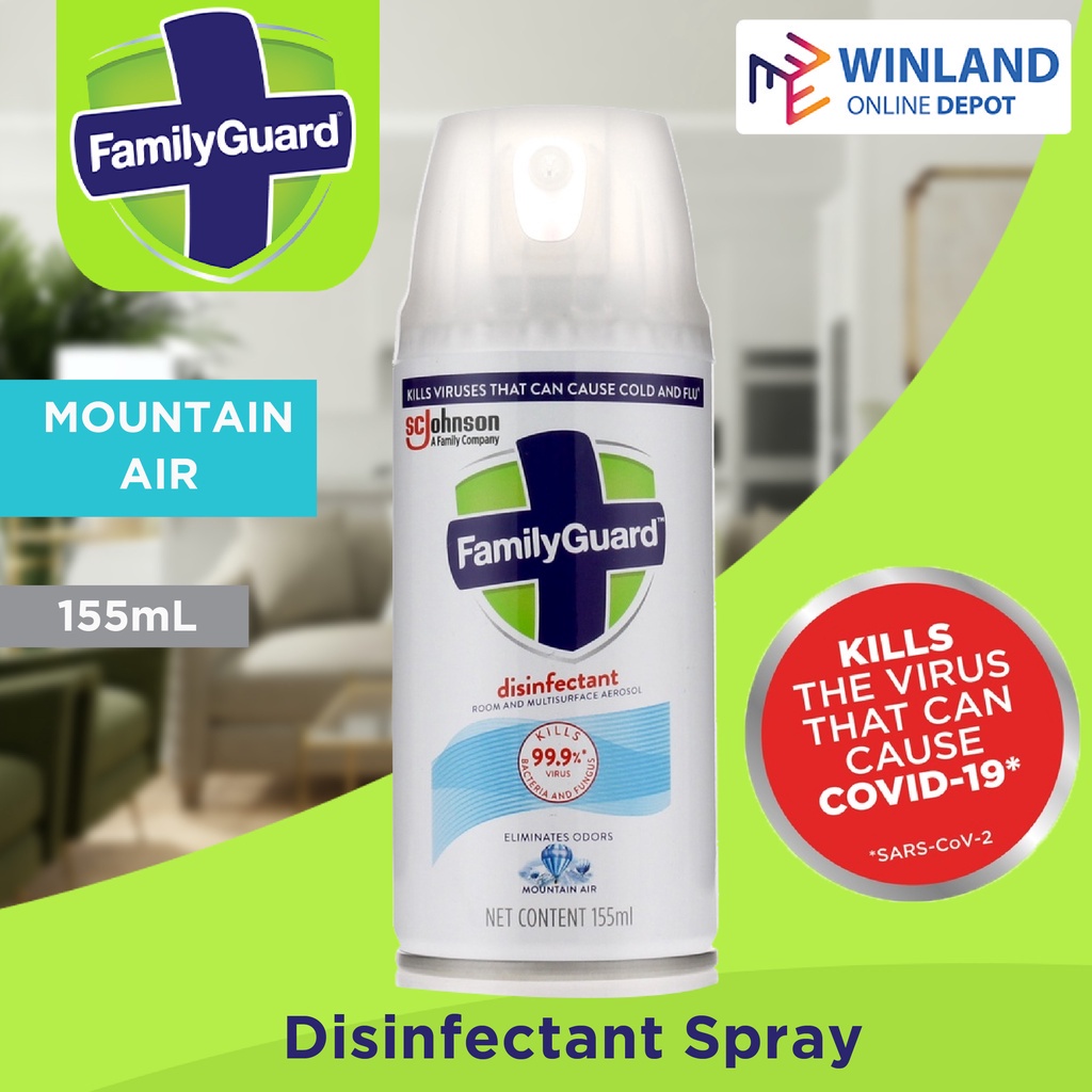 Family Guard by Winland Disinfectant Room & Multi-Surface Spray Aerosol ...