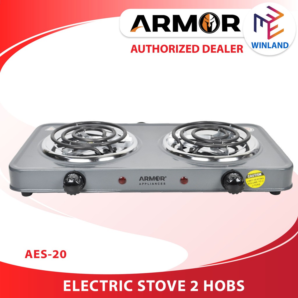 Armor by Winland Compact Electric Stove with 2 Hubs ICC Approved 1000W ...