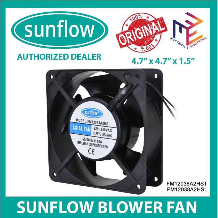 [5691]SUNFLOW by Winland Blower Exhaust Fan AC Axial Fan 120x120x38mm FM12038A2HST ...