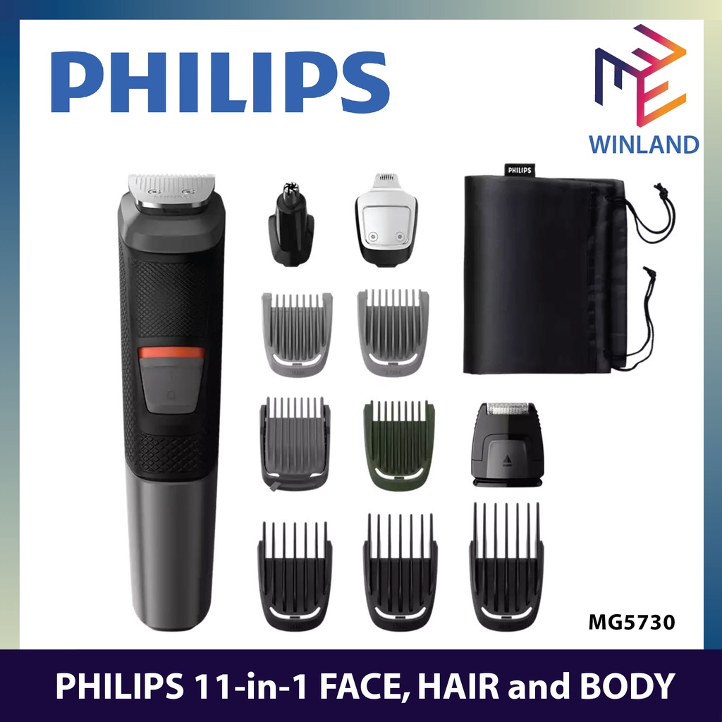 Philips 11-in-1 Face Hair Body Styling Multigroom Shaver Trimmer with ...