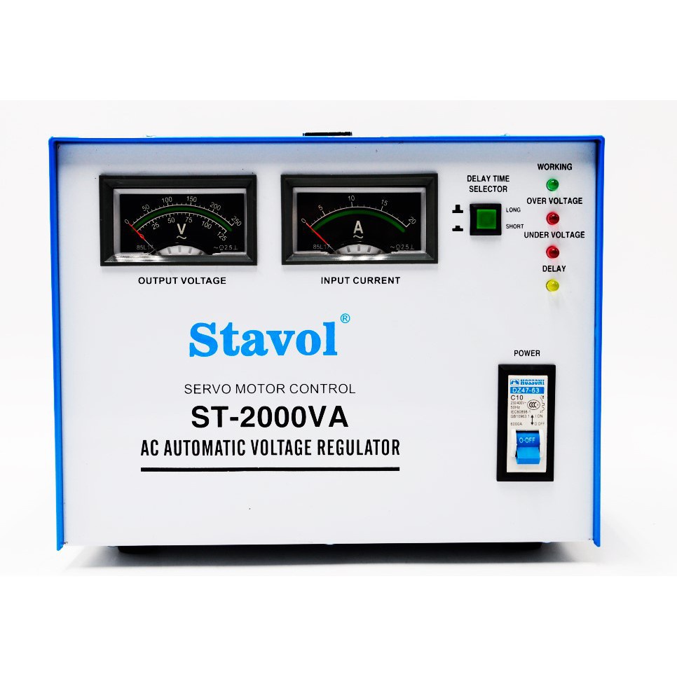 STAVOL by Winland ST-2000VA/SVC-2000VA Servo Motor Control Automatic Voltage Regulator 2000W AVR ...