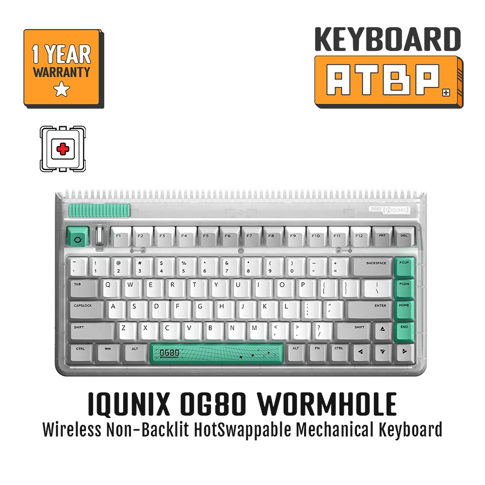 iQUNIX OG80 Wormhole Wireless Non-Backlit HotSwappable Mechanical ...