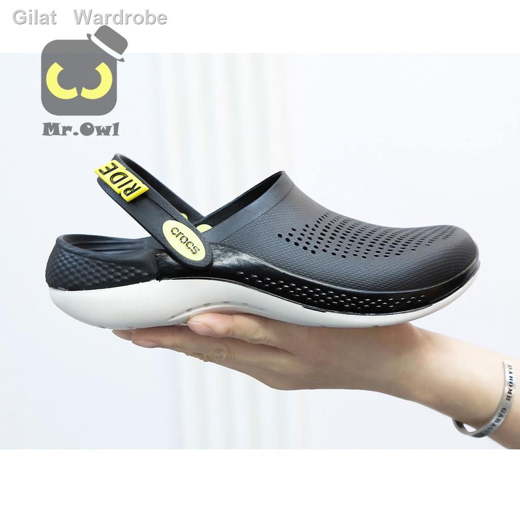 Mr.owl Crocs Literide slippers for Men and Women Flip Flops men's crocs ...