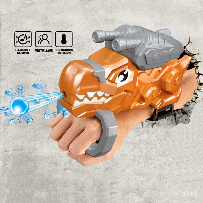 Dinosaur Hand Held Water Pellet Blaster Bead Crystal Bullet Long Range ...