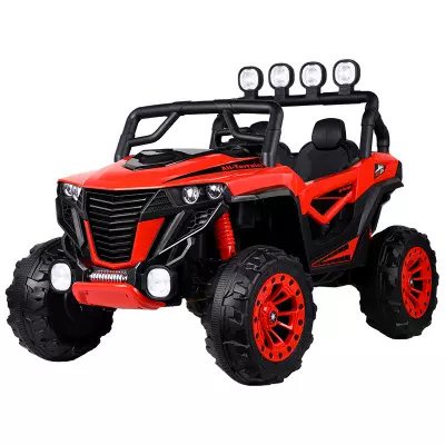 Children's electric car four-wheel with remote control baby car boys ...
