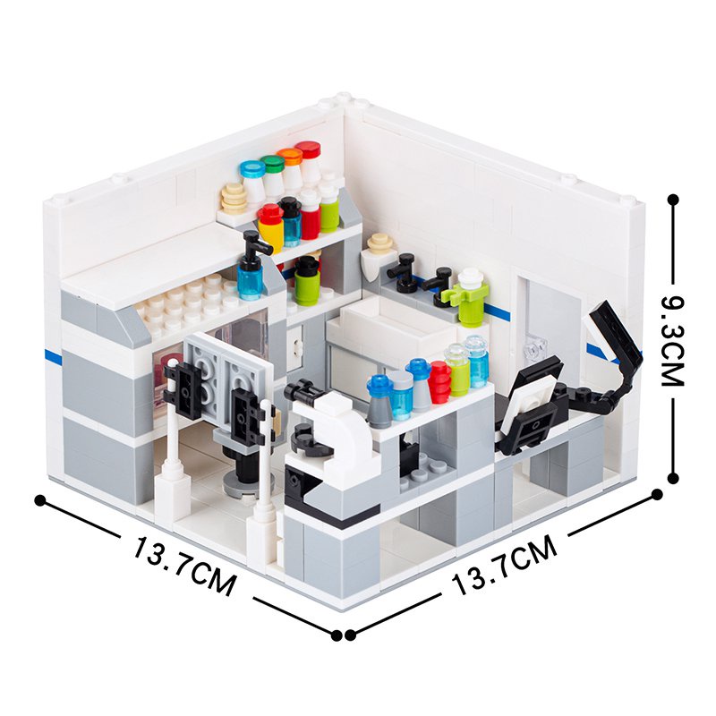 MOC City Hospital Ward Hospital Bed laboratory microscope console ...