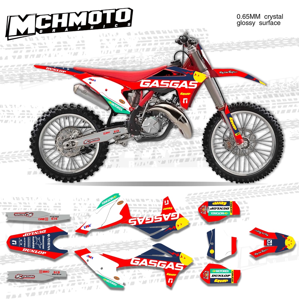 MCH for Custom Team Graphics Backgrounds Decals Stickers Kit For GASGAS ...