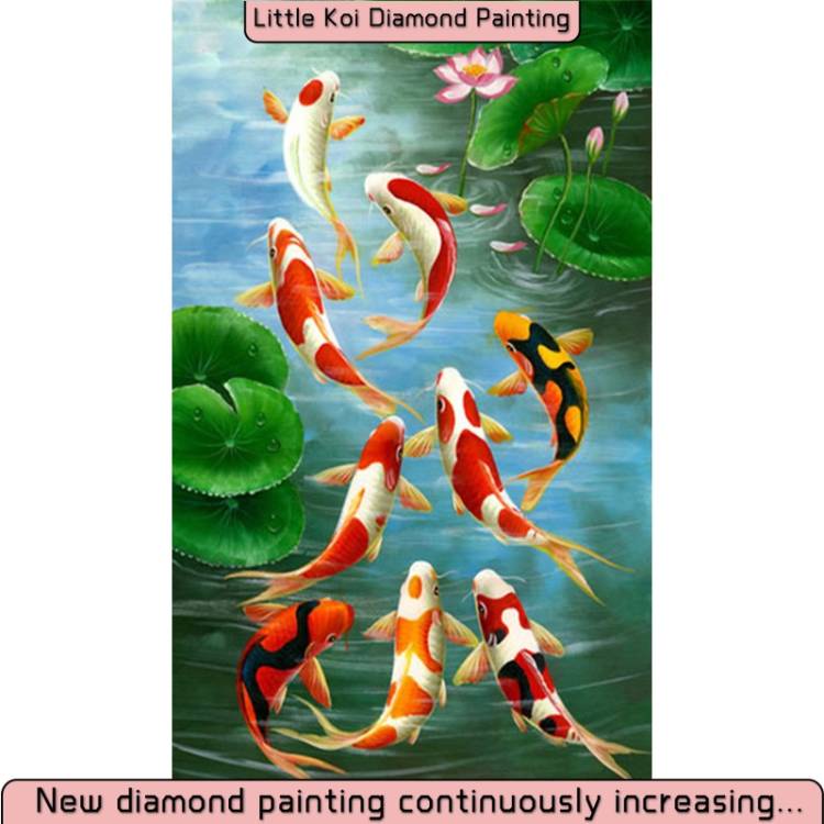 [Little Koi] 5D Diamond Painting Set DIY Animal Diamond Painting Tools ...