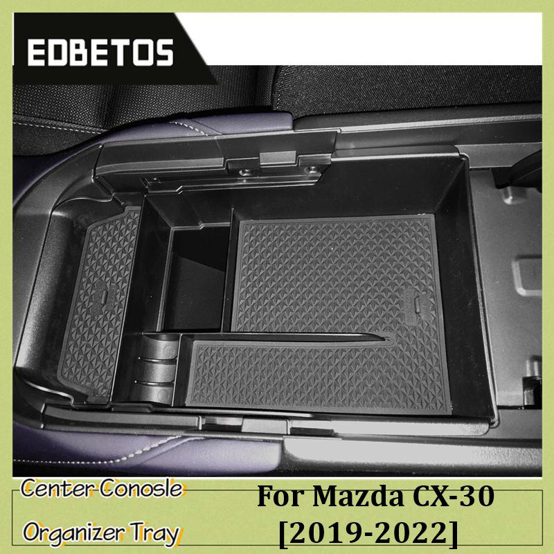 For Mazda CX-30 Center Console Organizer Tray 2019-2022, Center Armrest Glove Storage Box For ...