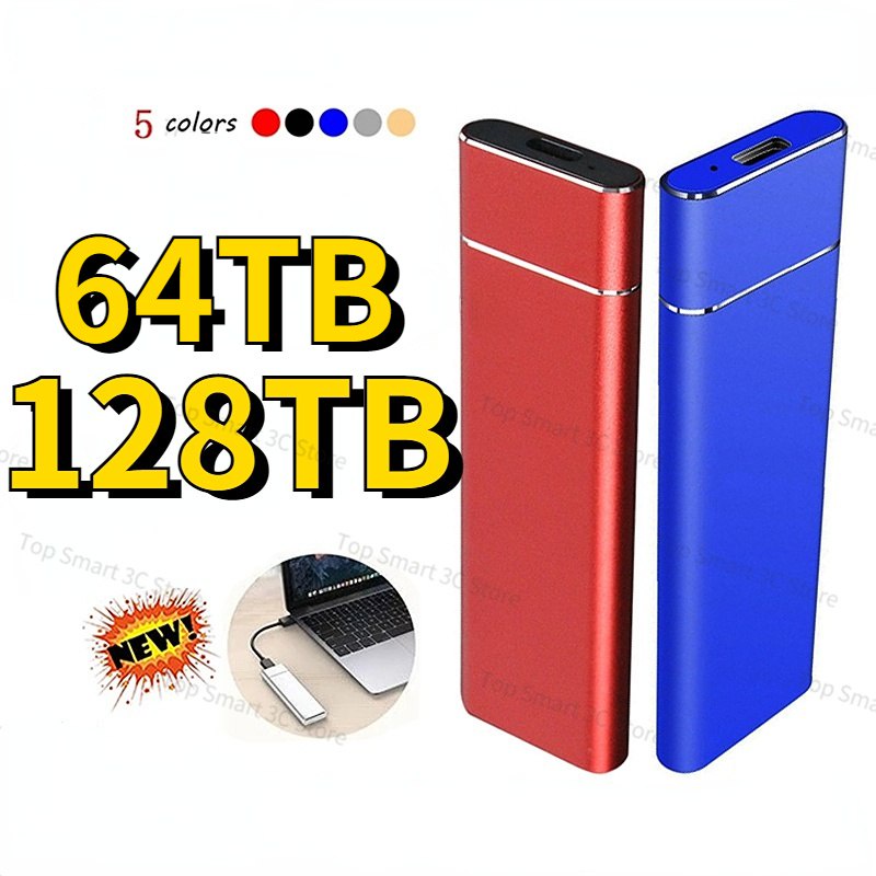 New 128TB 30TB 16TB 1TB 8TB High Speed Hard Disks Portable External SSD Hard Drive USB 3.1 Hard ...