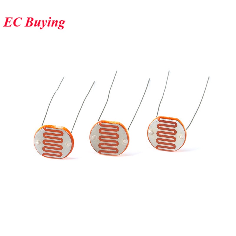 100 pcs 5516 Light Sensitive Resistor 5mm Photoresistor Photoelectric ...