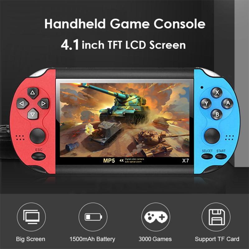 Retro Portable Handheld Video Game Console 4.1-Inch LCD Screen Dual ...