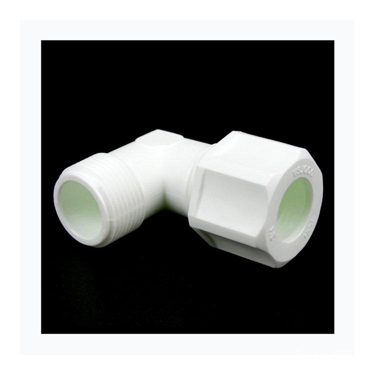 Customized PP 90 degree male deg elbow plastic joint PP male elbows compression fittings pipe ...