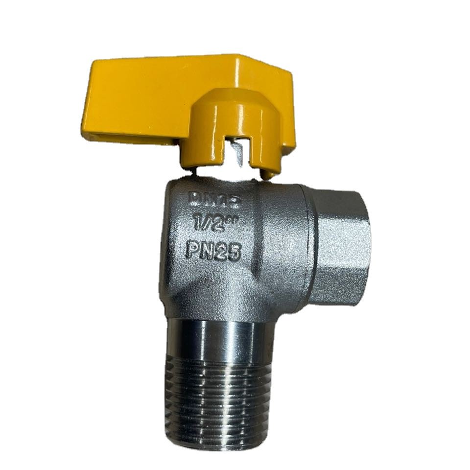 Forged brass angle ball valve 1/2 inch brass angle gas valve Female x ...