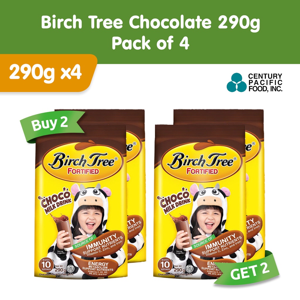 Birch Tree Chocolate 290g Pack of 4 | Shopee Philippines