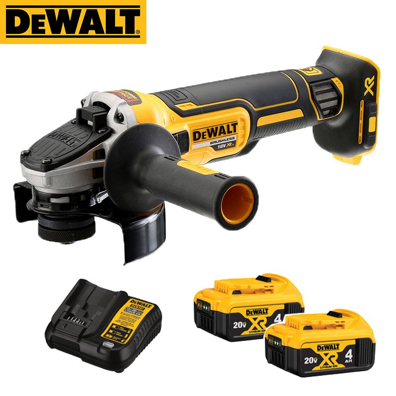 DEWALT DCG405 Brushless Rechargeable Angle Grinder Metal Cutting And ...