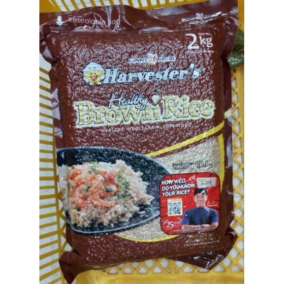 Harvesters Healthy Brown rice Naturally grown rice organic rice ...