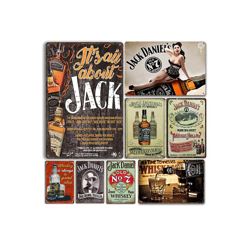 Vintage Poster Shop Metal Signs Vintage Tiki Bar Pub Restaurant Decor ...