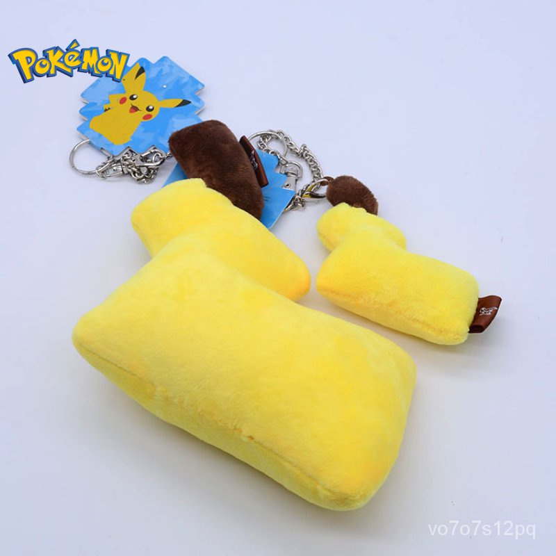 Pokemon Pikachu Tail Plush Toys Pendant Soft Stuffed Cartoon Pikachu ...