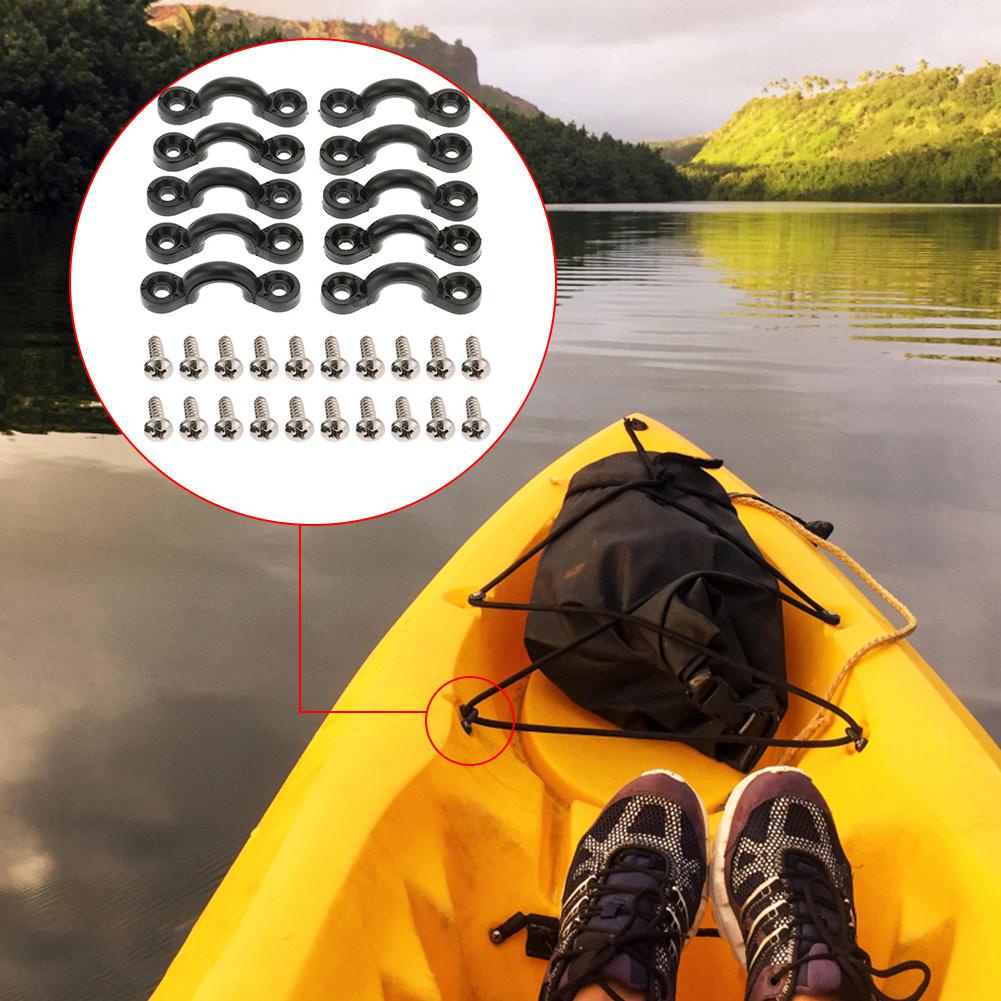 HOT 10 piece C-Deck Rope Buckle Kayak Seat Head Handle Buckle Screws ...