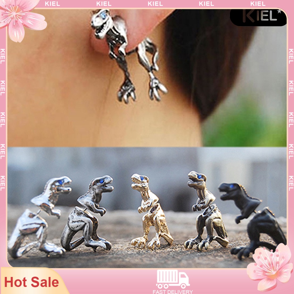 Kiel 1 Pc Cool Dinosaur T-rex Earring Tyrannosaurus Rex Cute Dragon Ear ...
