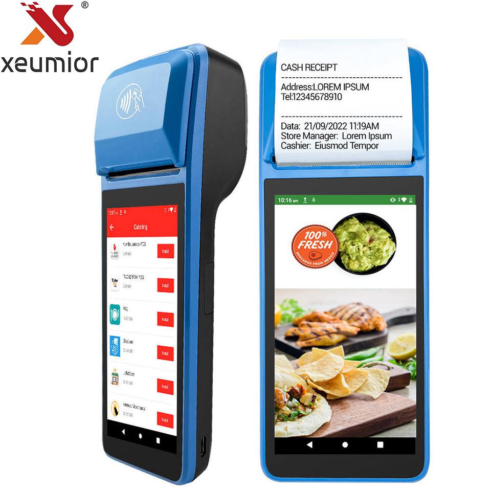 3G 4G Android Handheld POS Terminal With Printer Wifi NFC Mobile POS ...