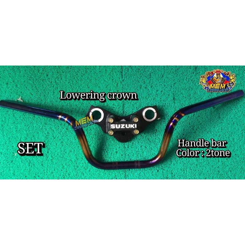 Suzuki GD110 lowering crown Set with Handle Bar | Shopee Philippines
