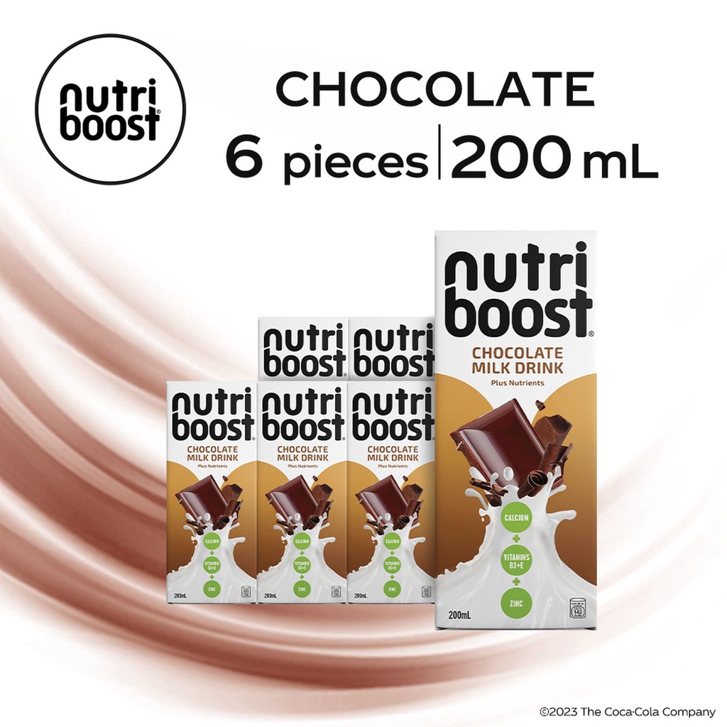 Nutriboost Chocolate Milk Drink - Pack of 6 200mL | Shopee Philippines