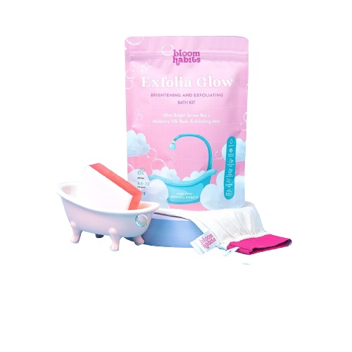 Bloom Habits Exfolia Glow Bath Kit (Bar Serum+Mitt) | Shopee Philippines