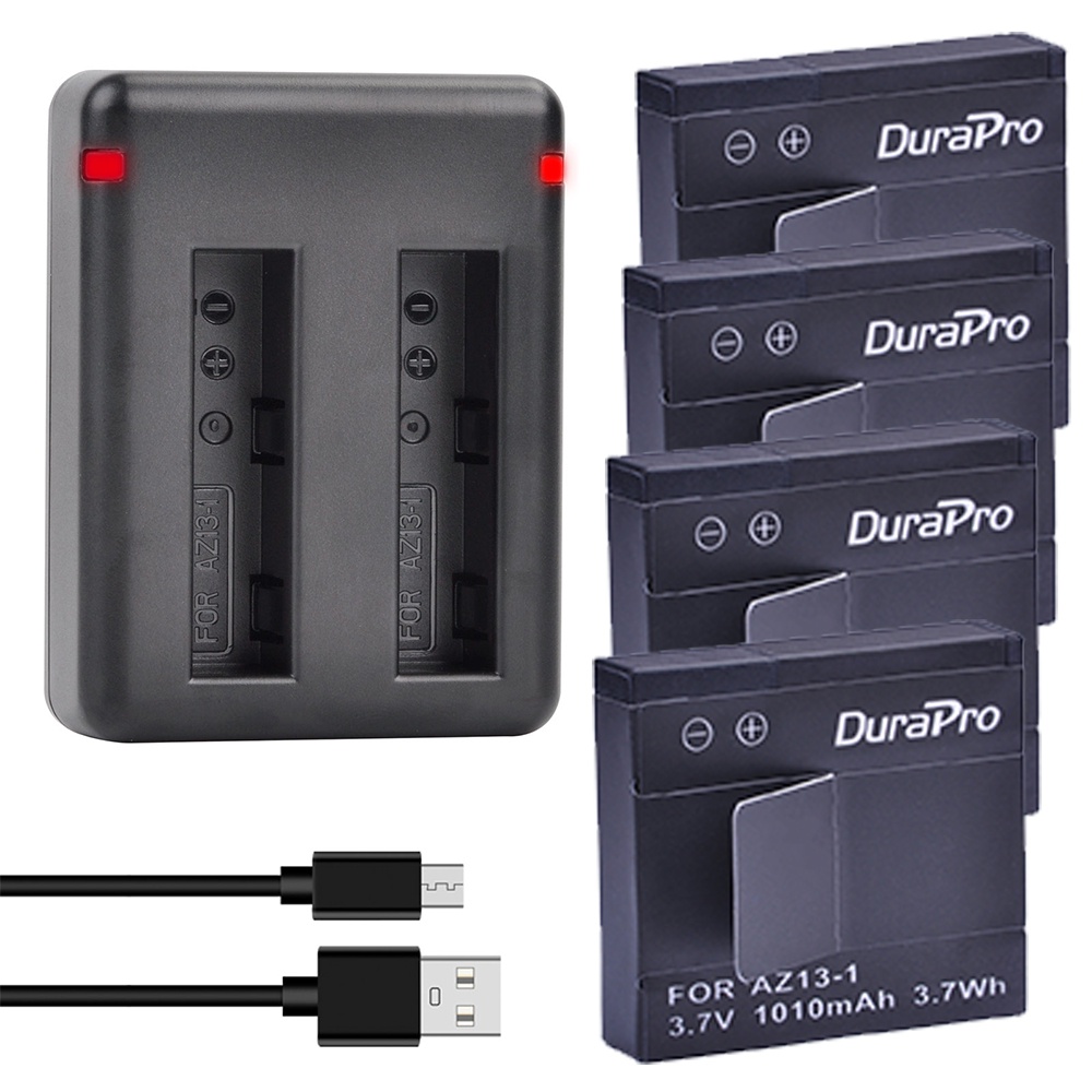 ☑DuraPro 1010mAh AZ13-1 AZ13 Rechargeable Battery Bateria For xiaomi yi ...