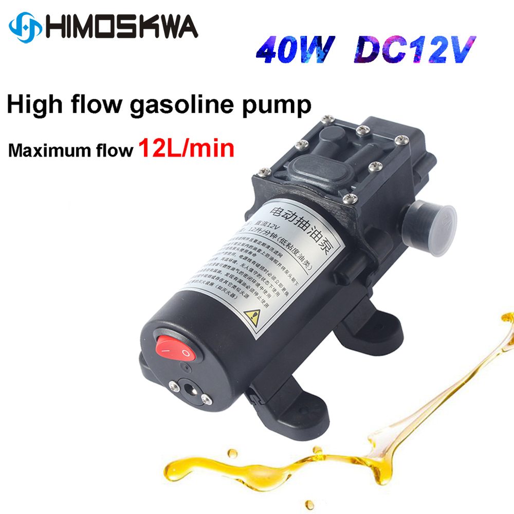 New High flow electric diaphragm pump gasoline pump single oil pump ...