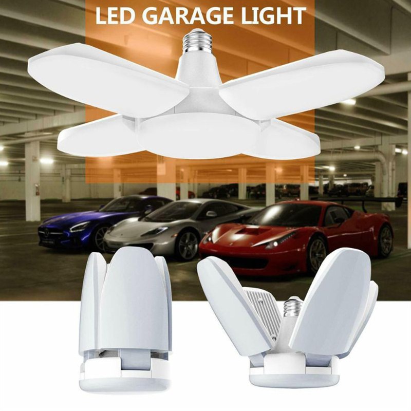 Creative LED Foldable Light Bulb LED Garage Lamp Deformation Industrial ...