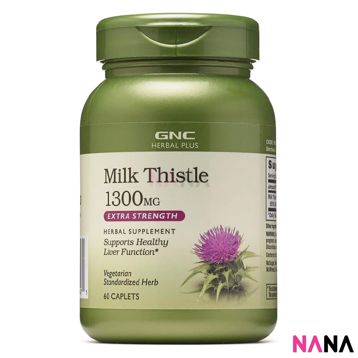 GNC Herbal Plus Milk Thistle 1300mg 60 Capsules (EXP:04 2024) | Shopee ...