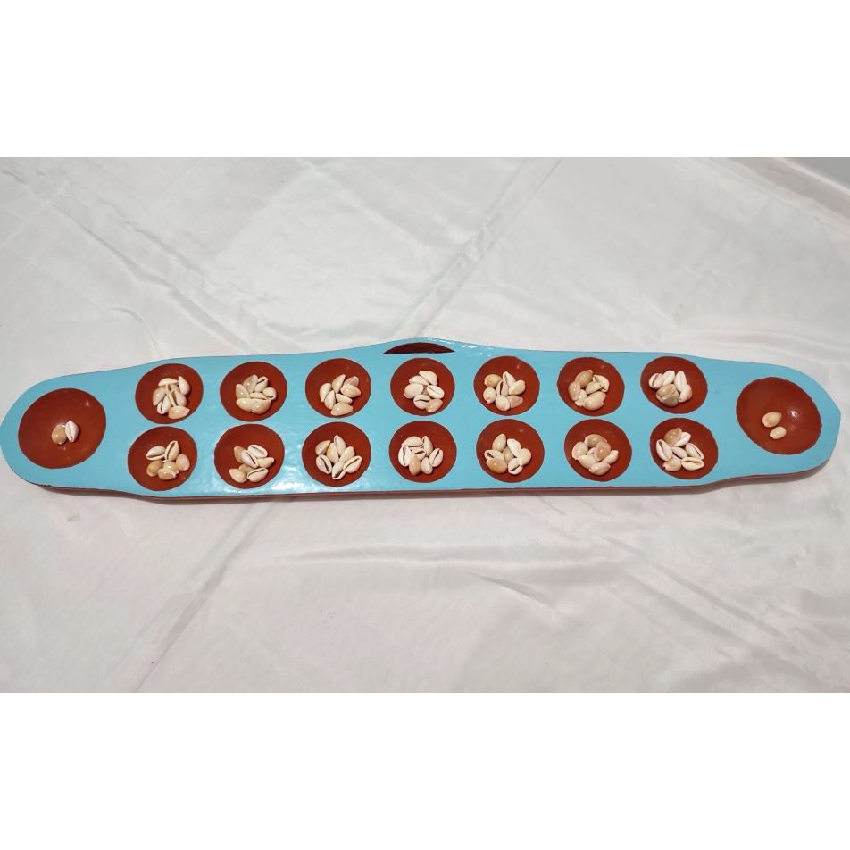 Blue Color Sungka Board, Colored Sungka Game Board, Blue Sungkaan Board ...