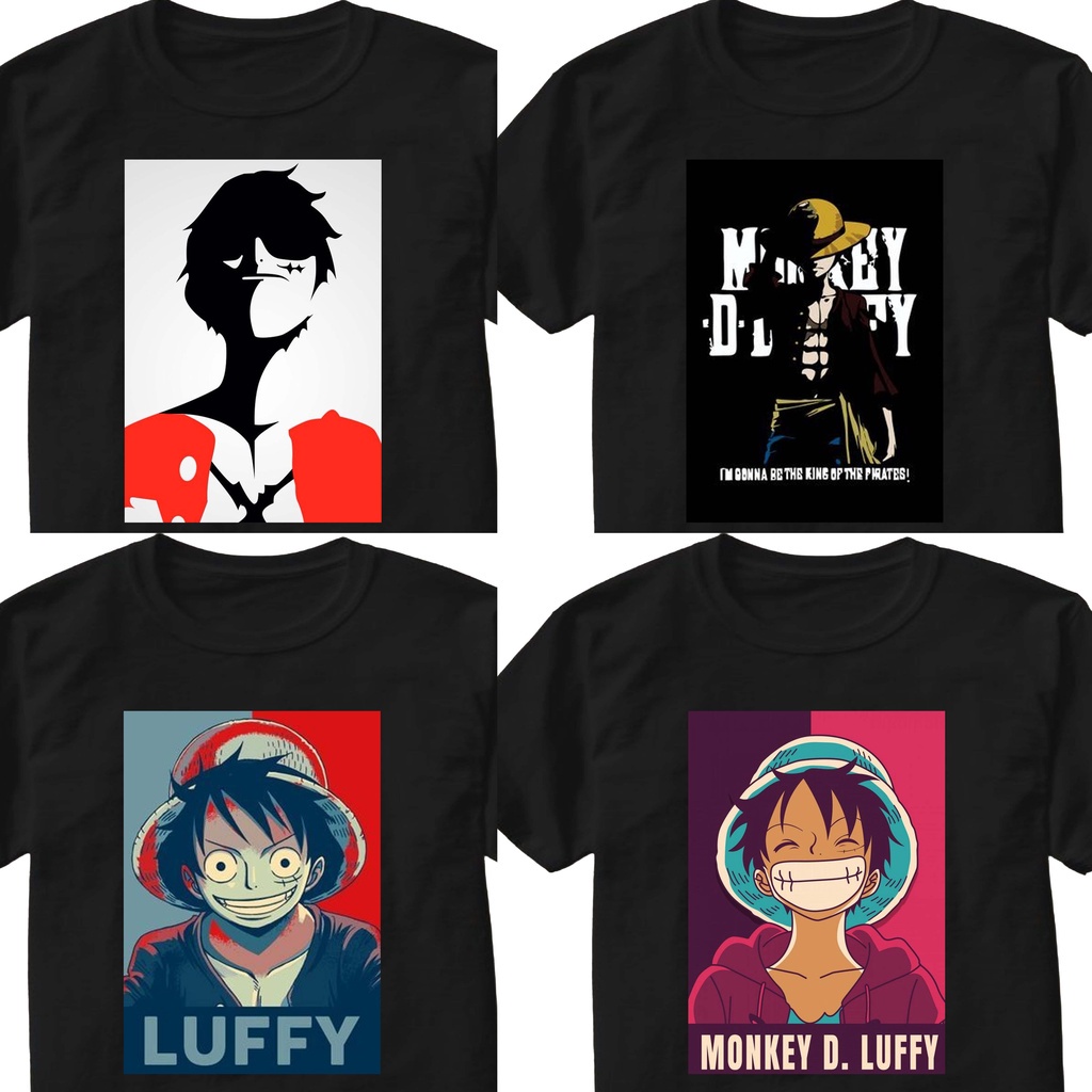 T293 ONE PIECE D GRAPHIC TEES WHITE BLACK FREE OVER SIZE TSHIRT FOR KIDS TEENS MAN AND WOMAN ...