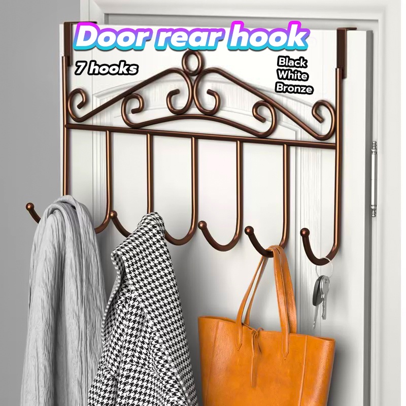 Door Rear Hook Door Hanging Clothes Hanging Door Rear Rack Nail Free ...
