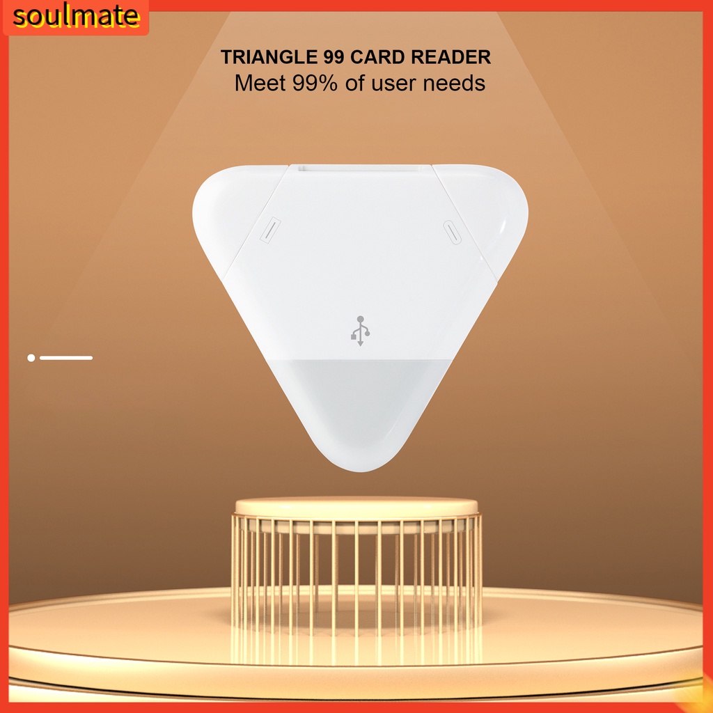 (soulmate) Ultra-thin TF Card Reader for Laptop 3-in-1 TF/Micro-SD Card ...