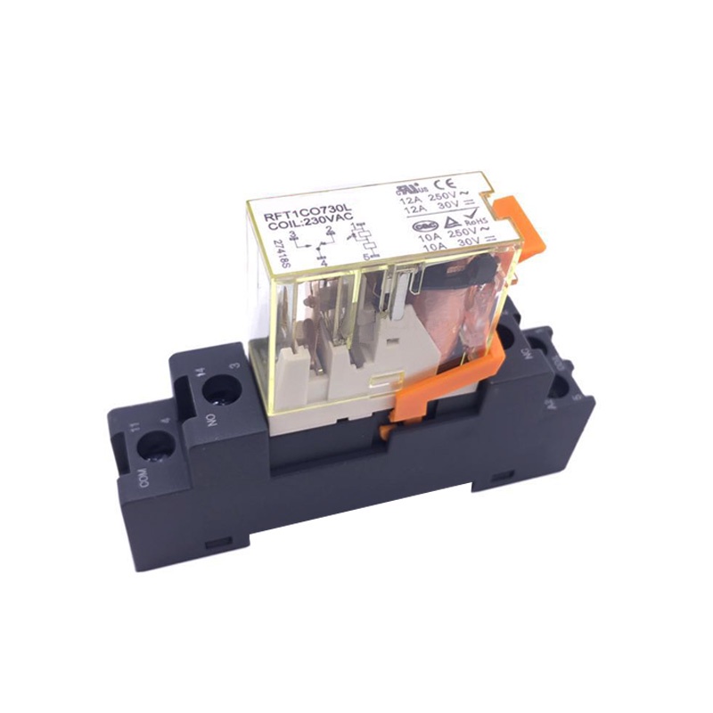 ★#Machine Relay Coil General DPDT Micro Mini Electromagnetic Relay Switch with Socket Base AC ...