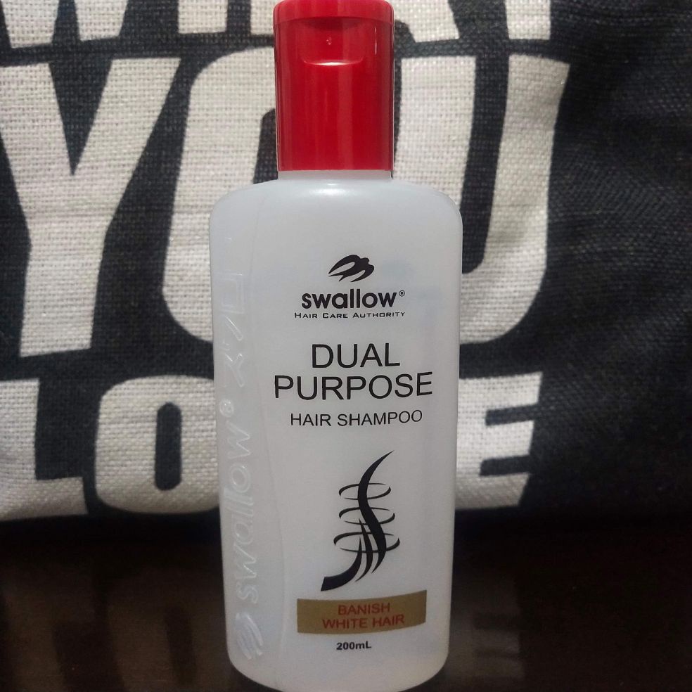 SWALLOW DUAL PURPOSE HAIR SHAMPOO (BANISH WHITE HAIR) | Shopee Philippines