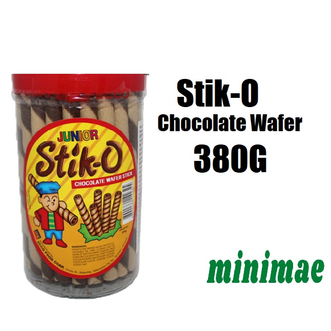 ☫minimae Stik-O Junior Wafer Stick Chocolate 380G / 850G | Shopee ...
