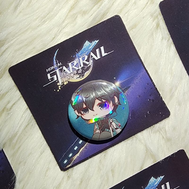 HSR HONKAI STARRAIL HOLOGRAPHIC BUTTON PINS | Shopee Philippines