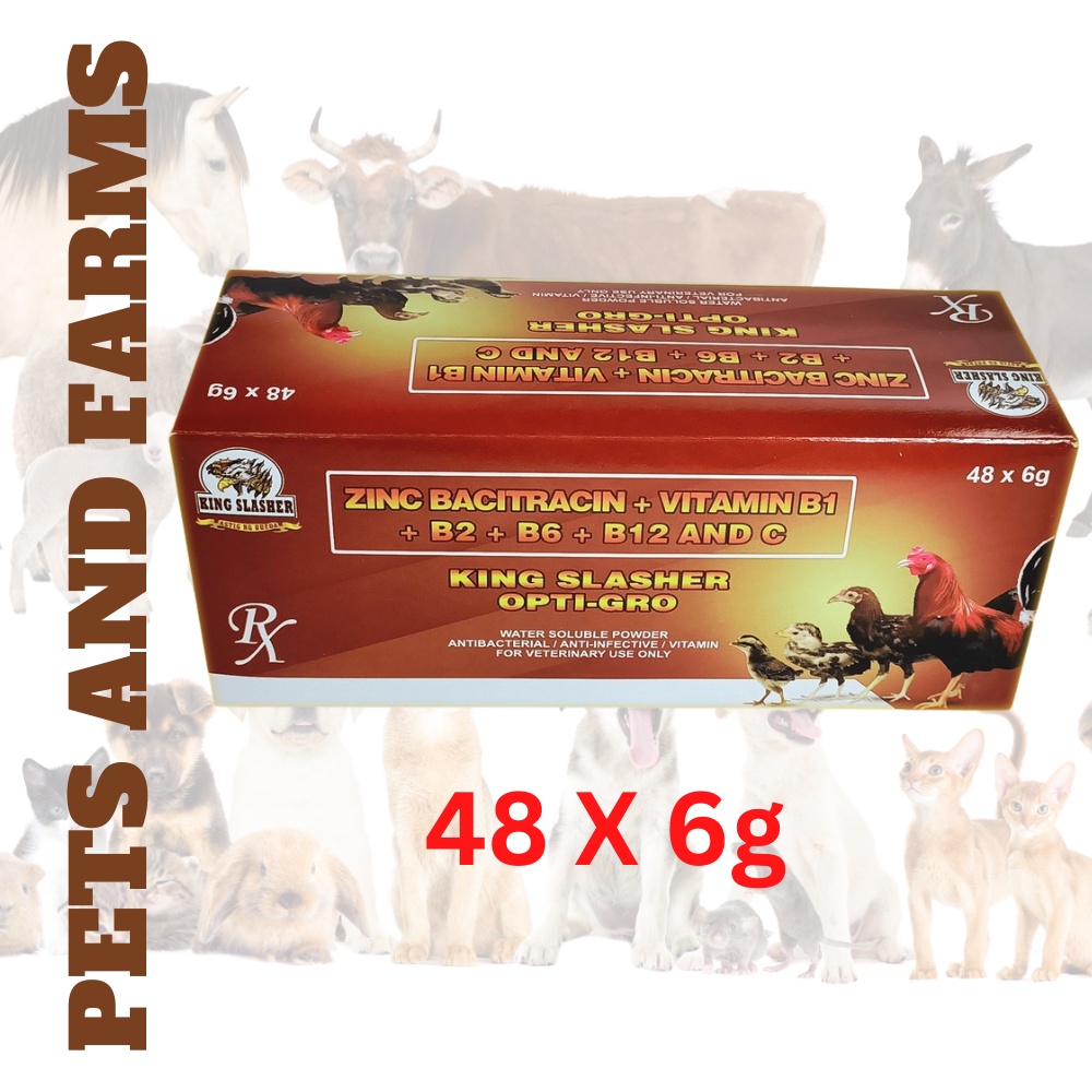 KING SLASHER OPTI-GROW ANTI BACTERIAL WATERSOULUBLE POWDER 48 X 6 G BOX ...