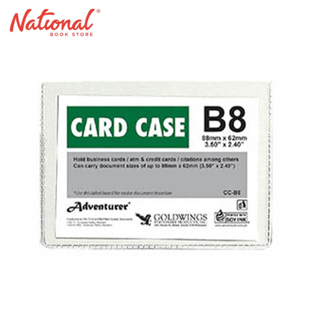 Adventurer Document Card Case Plastic Soft B8 Cc B8 School And Office