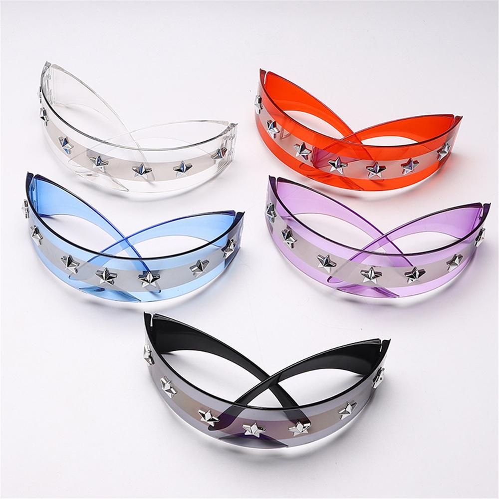 New Stars One Pieces Sunglasses Y2K Oversized Diamond Glitter Cyber ...