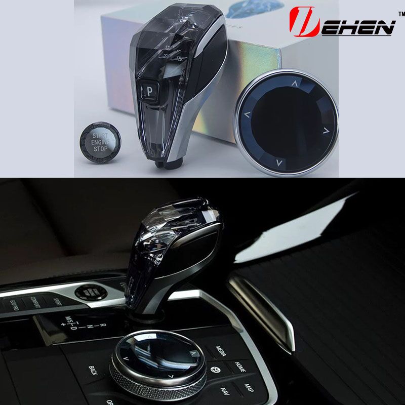 Crystal 3-Piece Set Gear Shift Knob Volume Button for BMW G05 G01 F10 ...