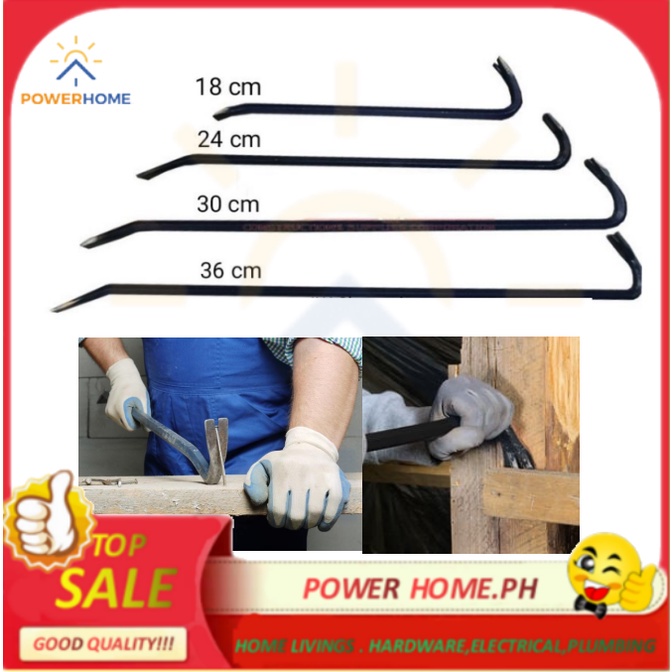 Claw Bar Crow Bar Nail Puller - 3/4 (18" / 24" / 30" / 36") | Shopee ...